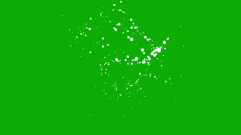 Magic white particles green screen motio... | Stock Video | Pond5