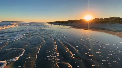 Magical beautiful sunset on Hilton Head ... | Stock Video | Pond5