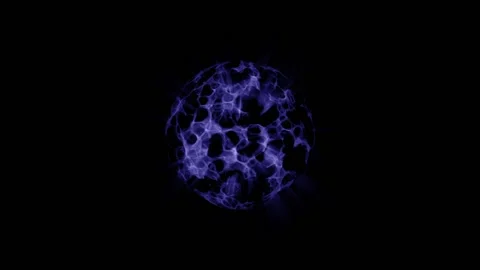 A magical blue ball with rays. Animation... | Stock Video | Pond5