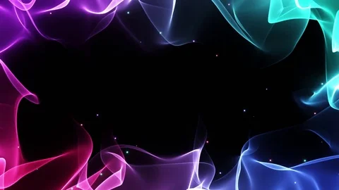 Magical Colorful Frame Border with Float... | Stock Video | Pond5