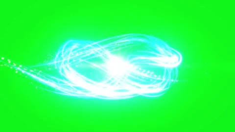 Magical energy swirl animation on a gree... | Stock Video | Pond5