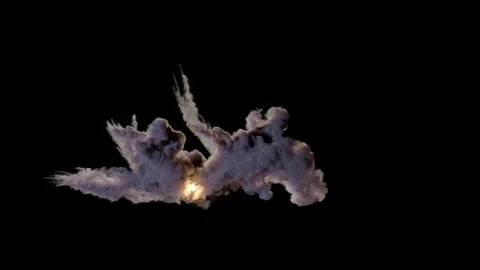 A magical explosion with colored smoke, ... | Stock Video | Pond5