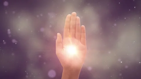 Magical Glowing Energy In Palm Of Hand V... | Stock Video | Pond5