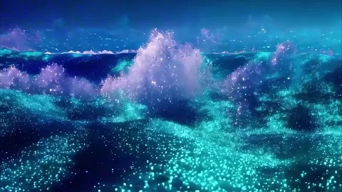 Bioluminescent Waves Stock Video Footage | Royalty Free Bioluminescent ...