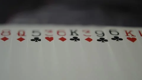 magician hand display the playing card o... | Stock Video | Pond5
