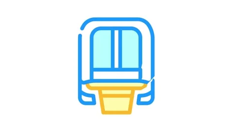maglev modern train railway color icon a... | Stock Video | Pond5