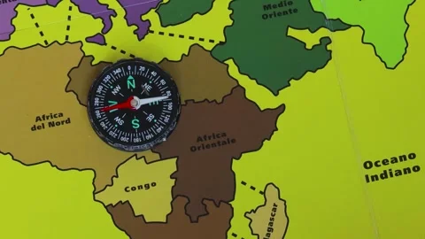 Magnetic arrow compass became crazy on a... | Stock Video | Pond5