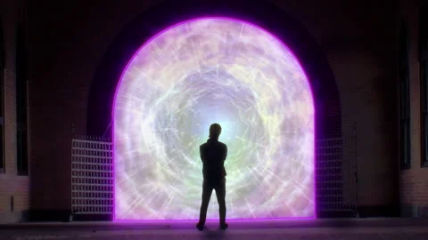 Magnetic Field Portal Dimension Man Stan... | Stock Video | Pond5