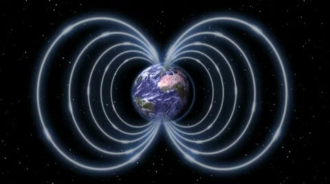 Magnetic Field as Shield Around the Eart... | Stock Video | Pond5