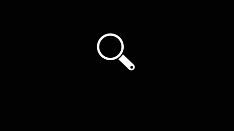 magnifying glass Icon animated Isolated ... | Stock Video | Pond5