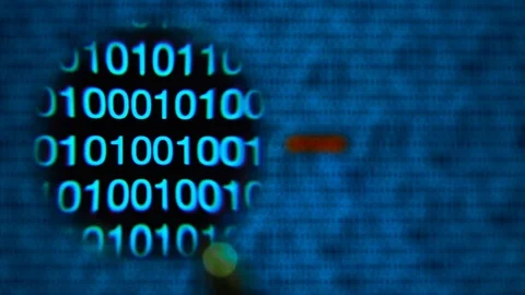 Magnifying glass moving left to right, z... | Stock Video | Pond5