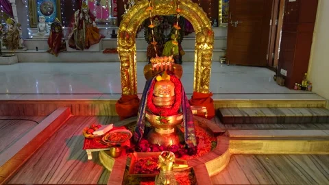 Mahadev pooja in Shrawan or shravan maas... | Stock Video | Pond5