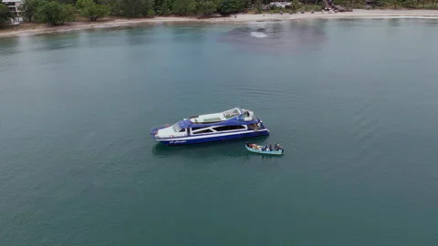 Mahambo Ferry Boarding to Île Sainte-Ma... | Stock Video | Pond5
