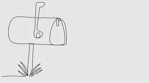 Mail Line Drawing Stock Footage ~ Royalty Free Stock Videos | Pond5