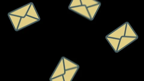 Envelopes Falling Stock Footage ~ Royalty Free Stock Videos | Pond5
