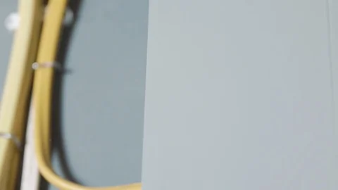 Main Breaker Switch in Fuse Box CLOSE UP... | Stock Video | Pond5