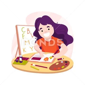 Main lesson book isolated cartoon vector illustration. ~ Clip Art ...