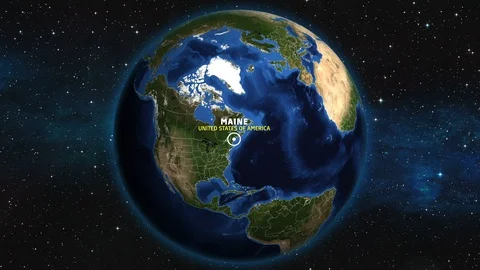 Maine Zoom Map Stock Videos – Royalty-Free HD & 4K Videos