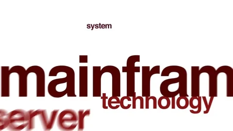 Mainframe animated word cloud. | Stock Video | Pond5