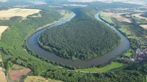 Mainschleife ('Main-Loop') at Urphar - Z... | Stock Video | Pond5