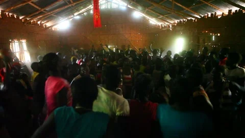 Majang Tribe Celebrating A Catholic Sund... | Stock Video | Pond5