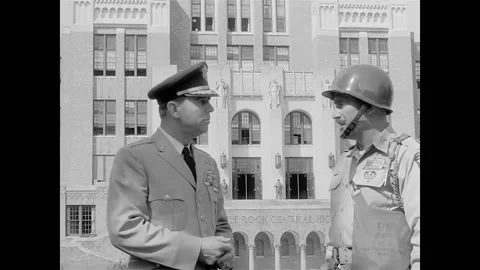 Major General Edwin A. Walker On Duty At... | Stock Video | Pond5