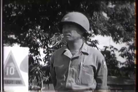 Major General Soule interacts with Phili... | Stock Video | Pond5