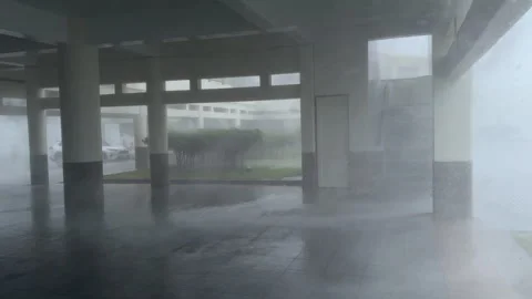 Major Hurricane Wind Sheets Of Rain Rip ... | Stock Video | Pond5