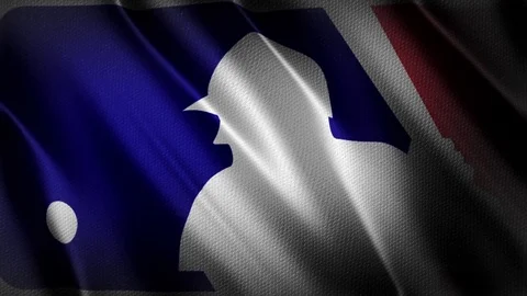 Major League flag animation stock footag... | Stock Video | Pond5