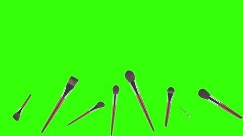 Make-up accessories brushes animation gr... | Stock Video | Pond5