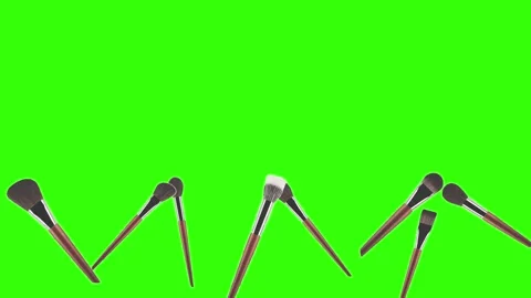 Make-up accessories brushes animation gr... | Stock Video | Pond5
