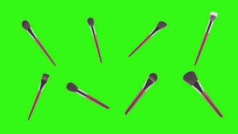 Make-up accessories brushes animation gr... | Stock Video | Pond5
