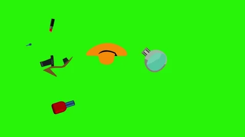 Make up and care utensils animation, on ... | Stock Video | Pond5