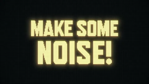 Make Some Noise! on Jumbotron LED screen | Stock Video | Pond5