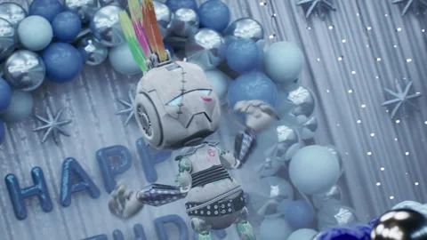 Make your Sci-fi Happy birthday Party wi... | Stock Video | Pond5