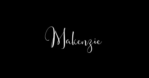 Makenzie Woman's Name in Beautiful Calli... | Stock Video | Pond5