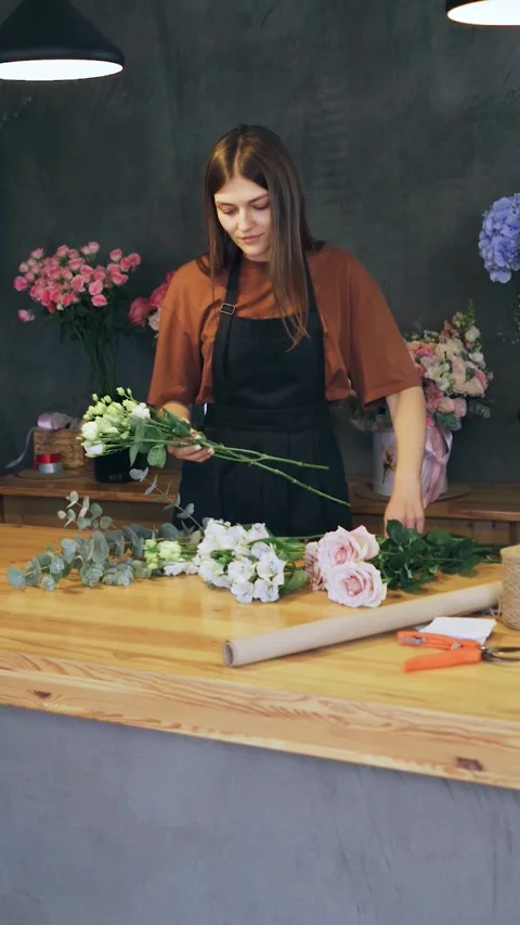 Flower Bouquet Making Stock Videos – Royalty-Free HD & 4K Videos | Page 2