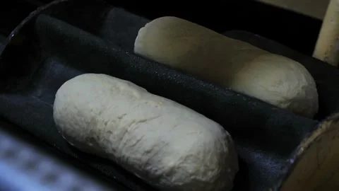 Making of bread in the bakery factory. L... | Stock Video | Pond5