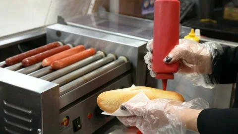 Making Hot Dog | Stock Video | Pond5