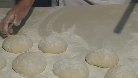 Making a loaf of bread in the bakery. Lo... | Stock Video | Pond5