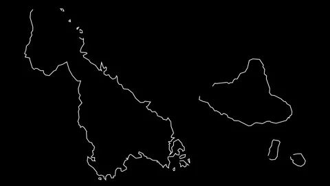 Malampa province map of Vanuatu outline ... | Stock Video | Pond5