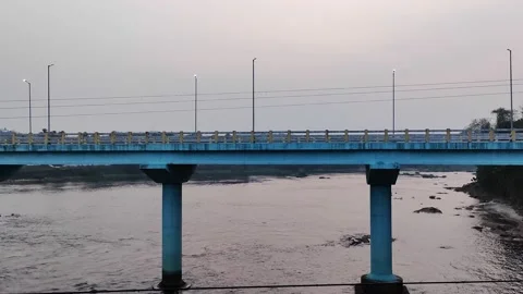 Malayattoor-Kodanad Bridge, bridge acro... | Stock Video | Pond5