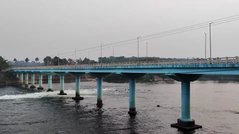 Malayattoor-Kodanad Bridge, bridge acro... | Stock Video | Pond5