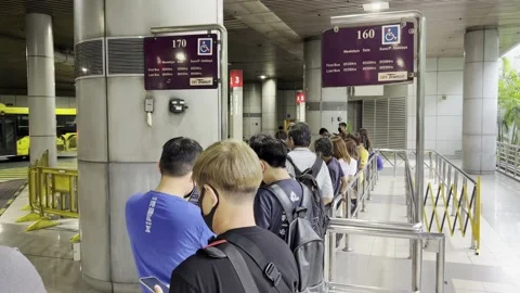 Malaysia - Johor, Singapore Checkpoint, ... | Stock Video | Pond5