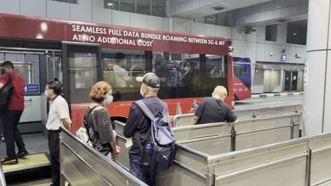 Malaysia - Johor, Singapore Checkpoint, ... | Stock Video | Pond5