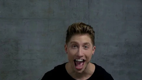 Male Actor Facial Expressions in Studio:... | Stock Video | Pond5