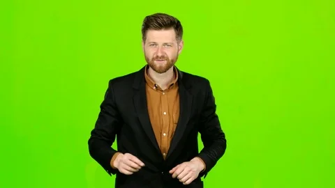 Male actor smiles, showing them differen... | Stock Video | Pond5