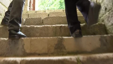 Stone Footsteps Stock Footage ~ Royalty Free Stock Videos | Pond5