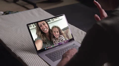 Male Army Soldier Video Chats with His W... | Stock Video | Pond5