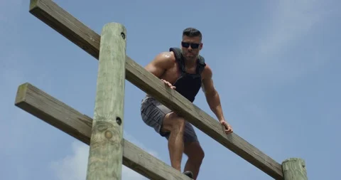 Obstacle Course Stock Video Footage | Royalty Free Obstacle Course ...